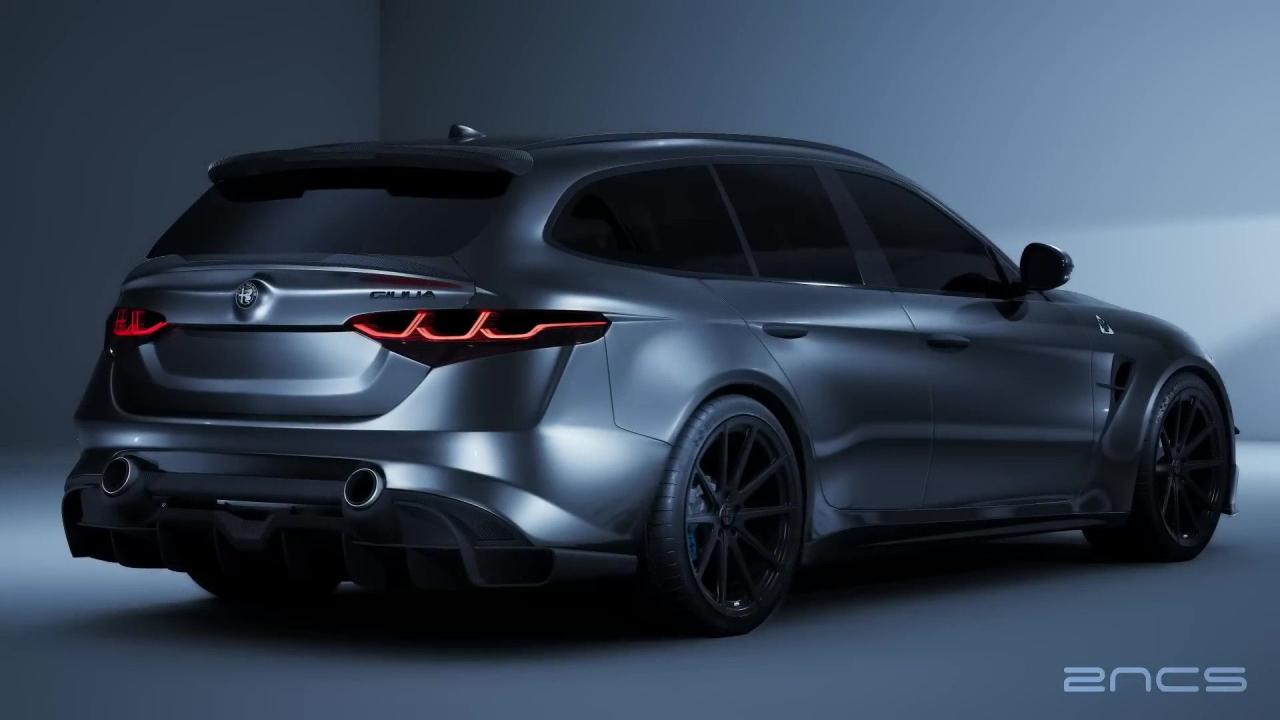 Une Alfa Romeo Giulia Break QV imaginée en 3D - Le Blog Auto