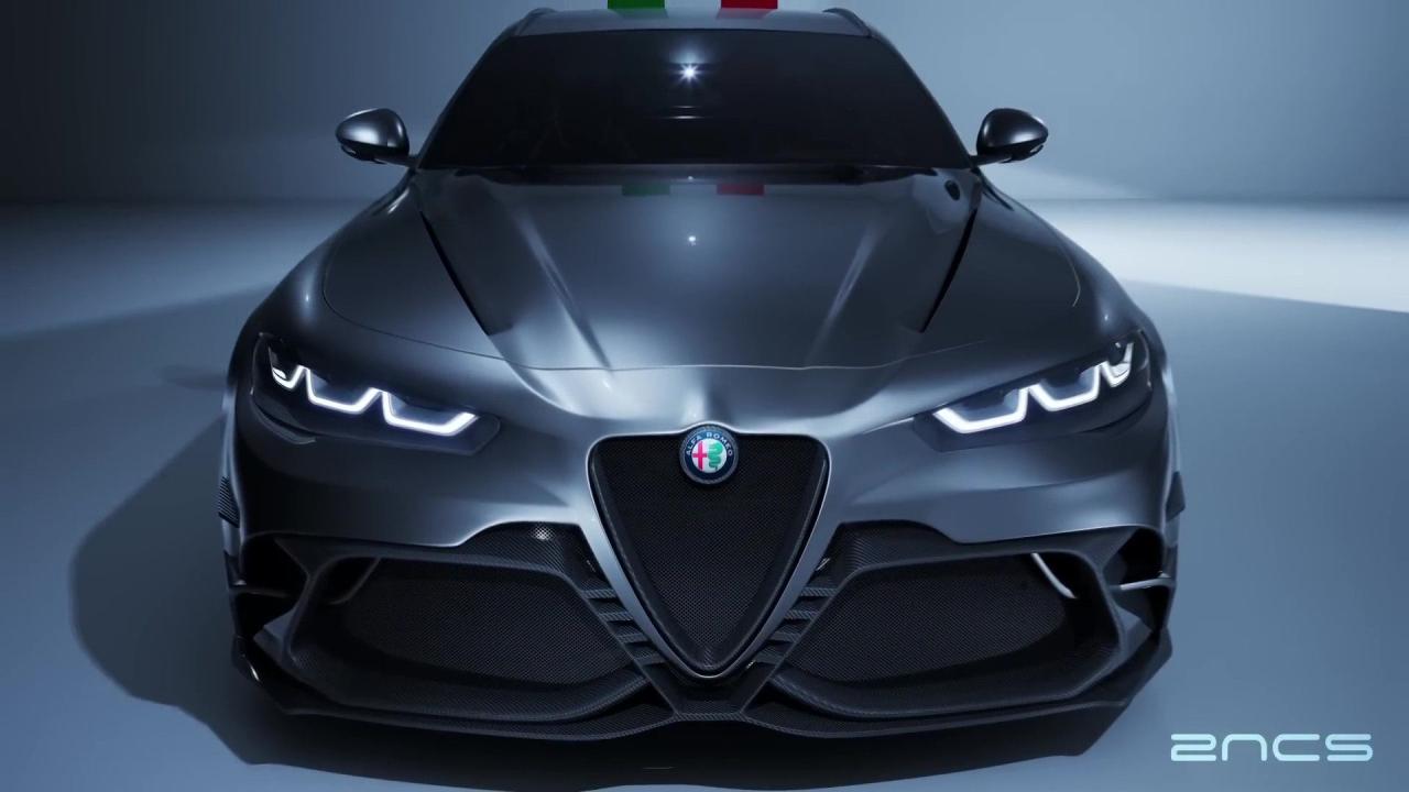 Une Alfa Romeo Giulia Break QV imaginée en 3D - Le Blog Auto